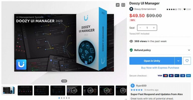【Doozy UI Manager】Doozy UI Manager の最初の一歩 | パパコーダー